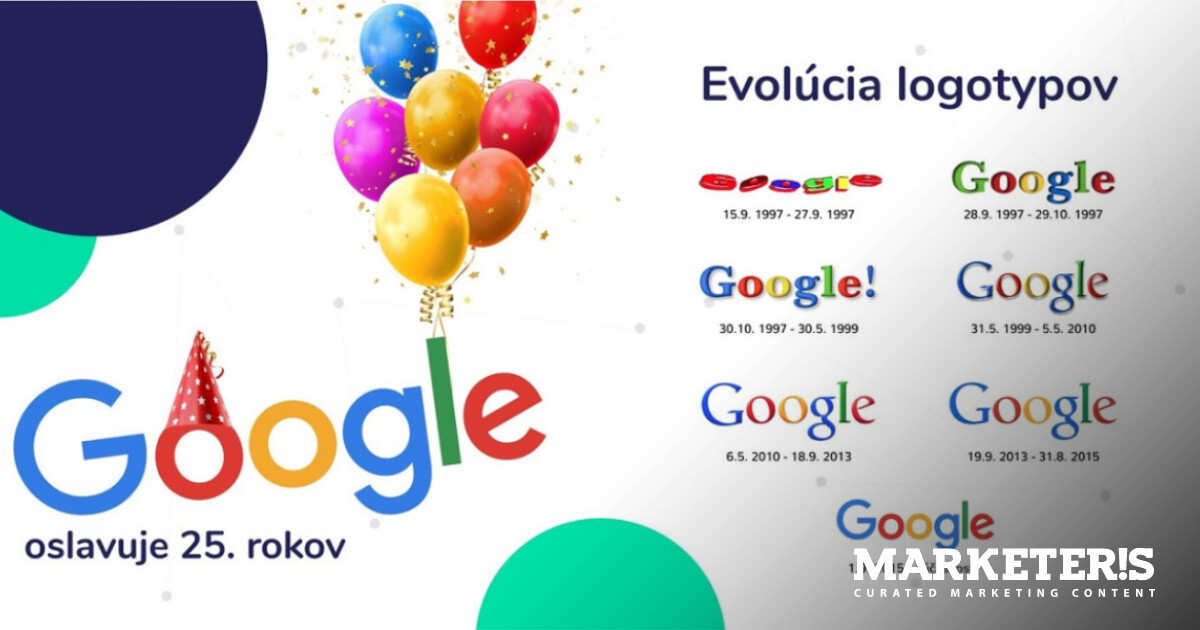 Gúglime už štvrťstoročie! - Google oslavuje 25. rokov