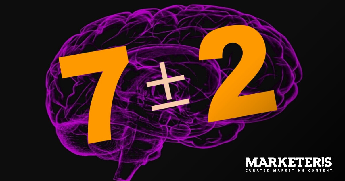 Marketingová psychológia: Magické číslo sedem plus-mínus dva