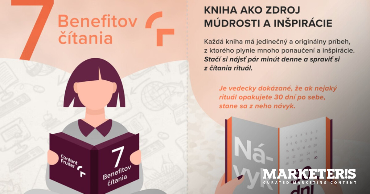 Osobný rozvoj: 7 benefitov čítania [Infografika]